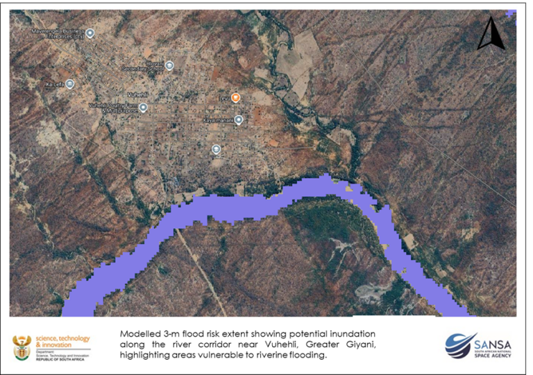 SANSA leverages Earth Observation Satellite imagery to support flood ...
